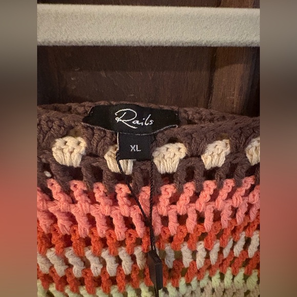 Rails | Tops | Nwt Rails Anna Tropical Crochet Top Xl | Poshmark